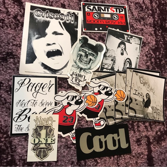 Design | Lot Of 2 Graffiti Street Art Stickers Recycled Propaganda West ...